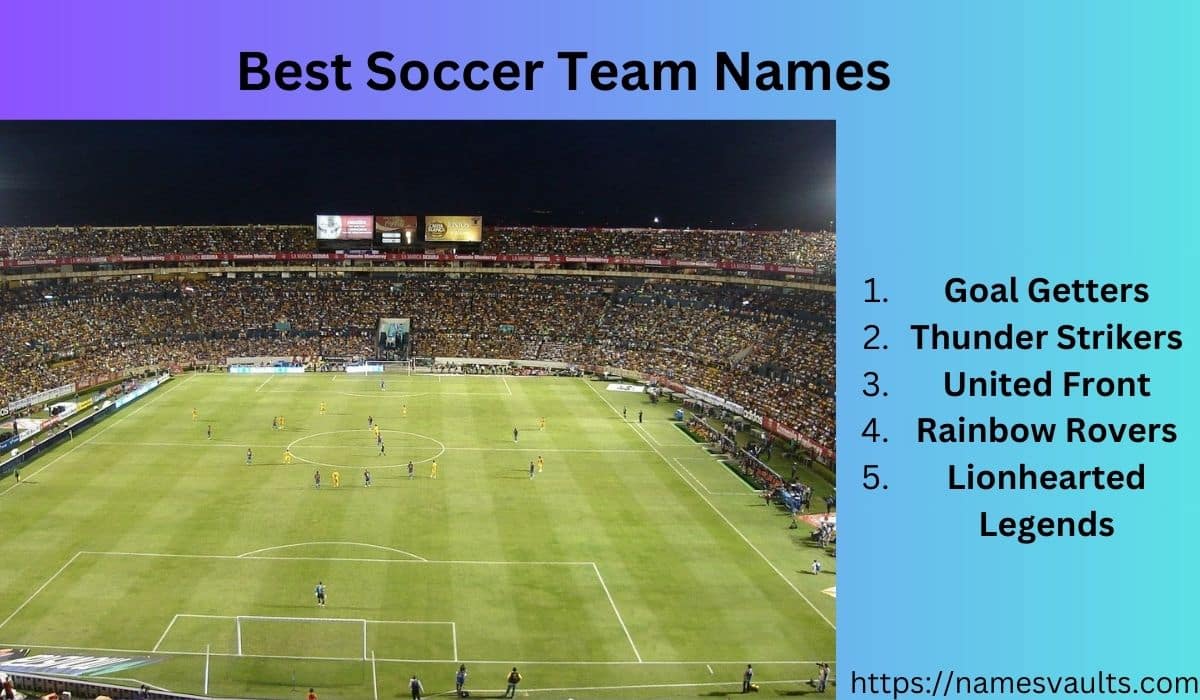 431+ Best Soccer Team Names: From Funny to Famous - Names Vaults