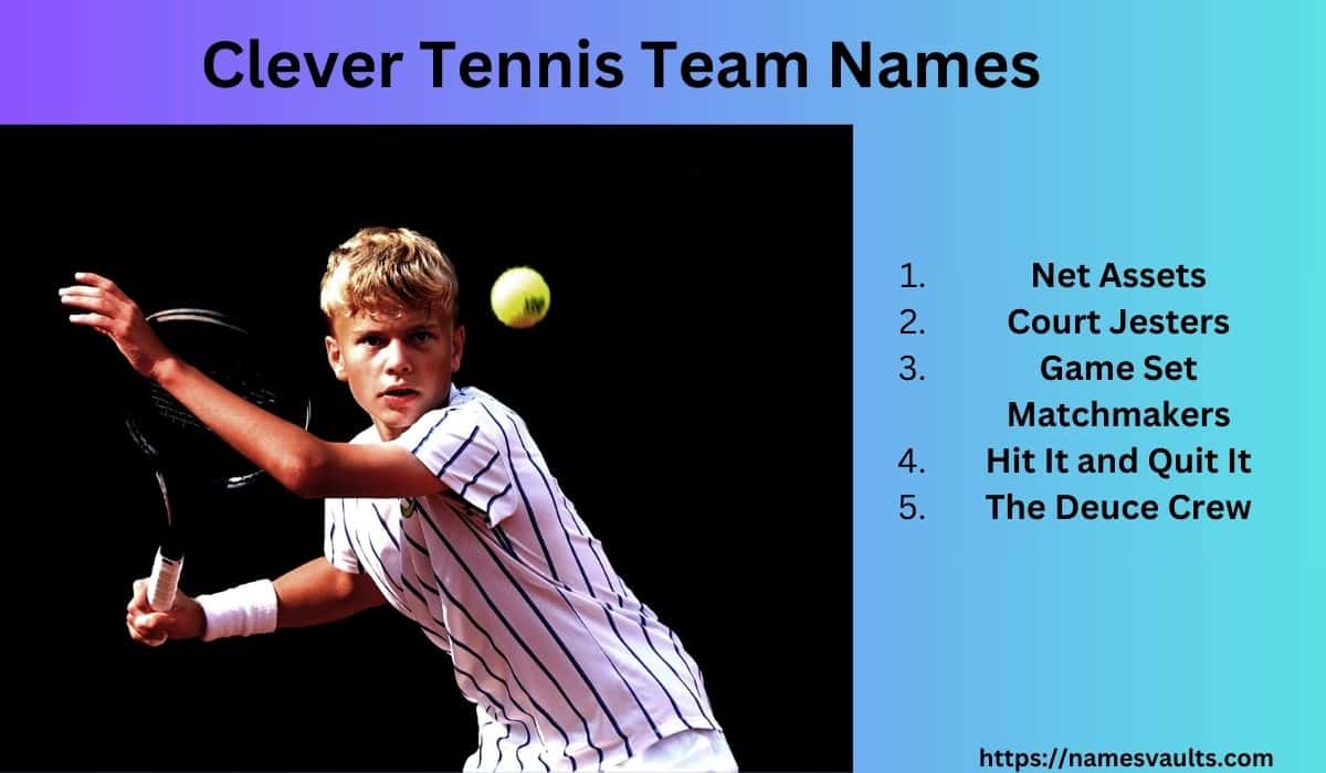 315+ Best Tennis Team Names: Clever, Funny & Cool Ideas - Names Vaults