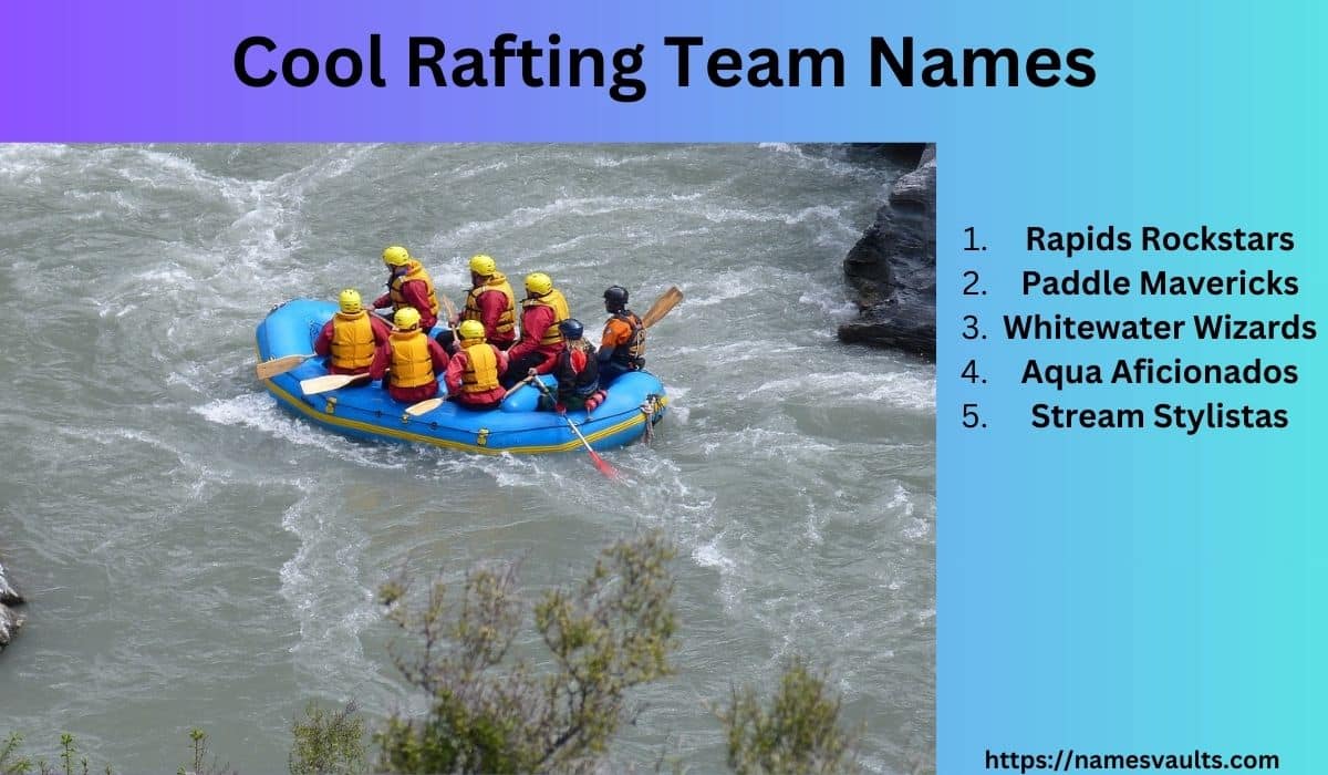 268 Best Rafting Team Names to Keep Your Crew Motivated - Names Vaults