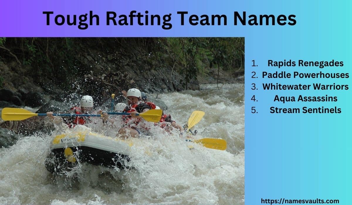 268 Best Rafting Team Names to Keep Your Crew Motivated - Names Vaults