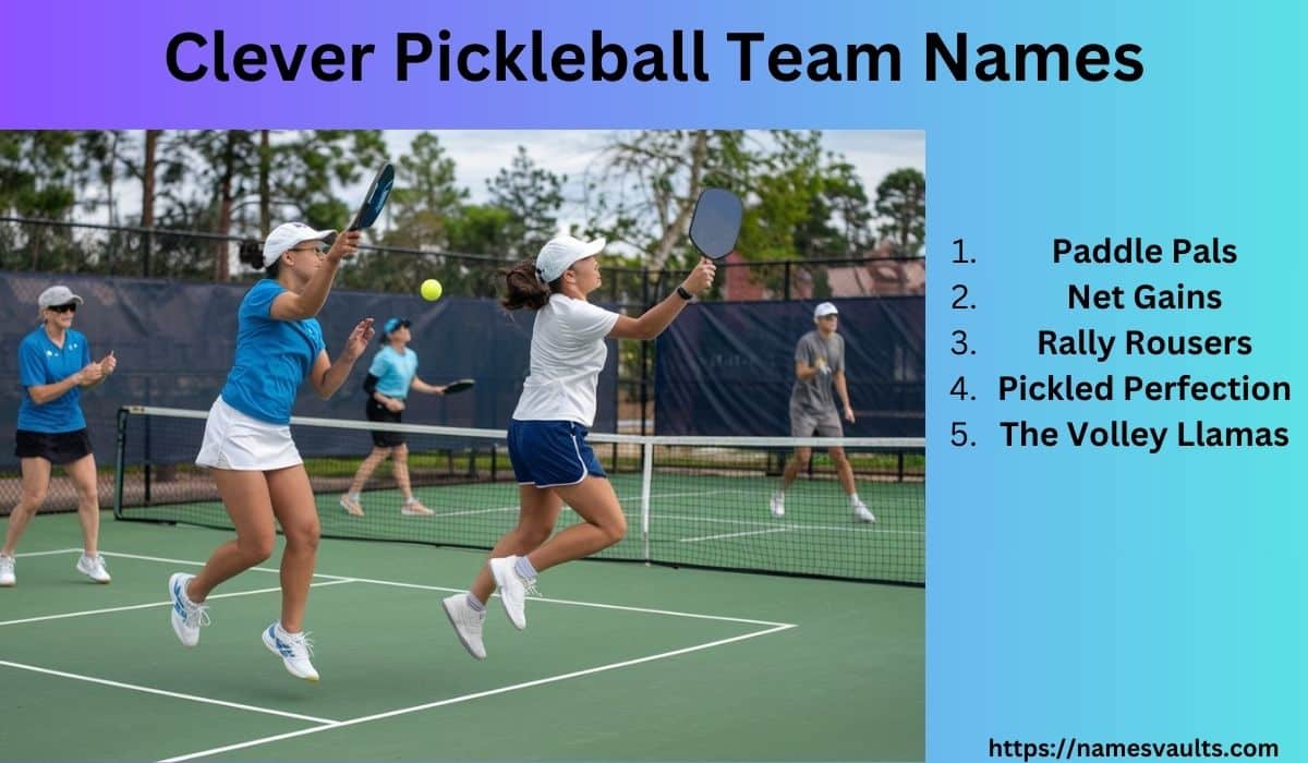 475 Pickleball Team Names: From Hilarious to Hardcore - Names Vaults