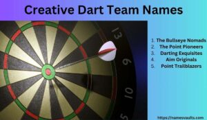 390 Dart Team Names: A Guide to Funny, Cool & Clever Ideas - Names Vaults