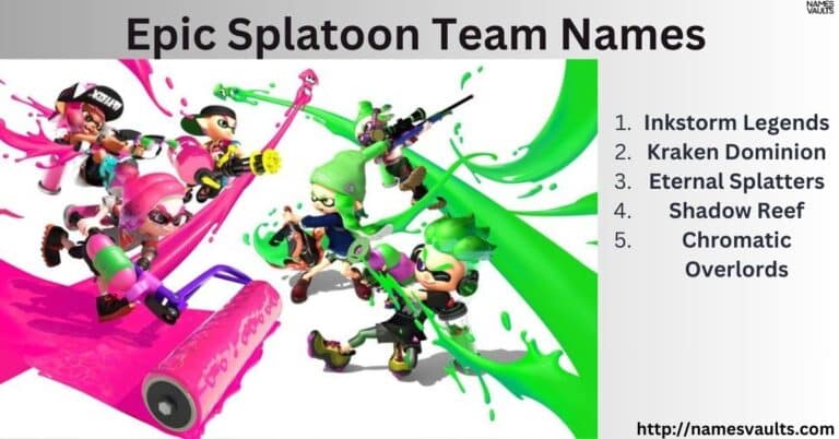Epic Splatoon Team Names: 336+ Ideas to Crush Your Opponents - Names Vaults