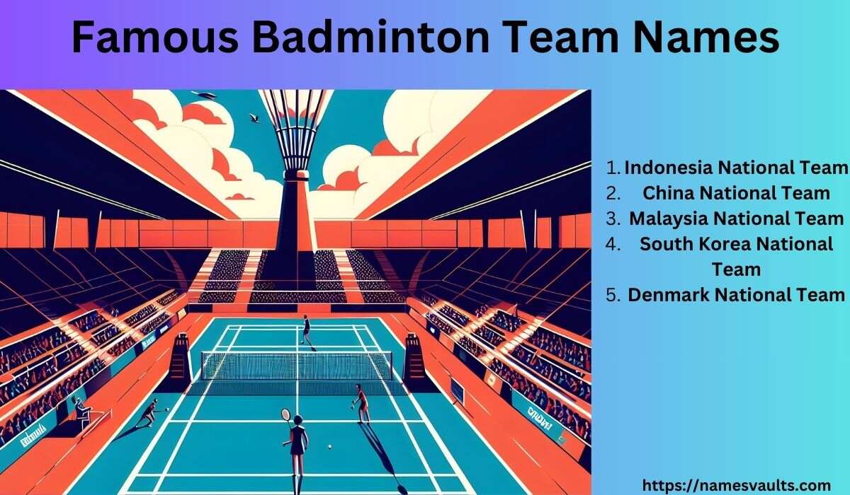 385+ Unbeatable Badminton Team Names to Dominate the Court - Names Vaults