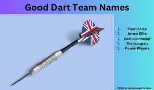 390 Dart Team Names: A Guide to Funny, Cool & Clever Ideas - Names Vaults