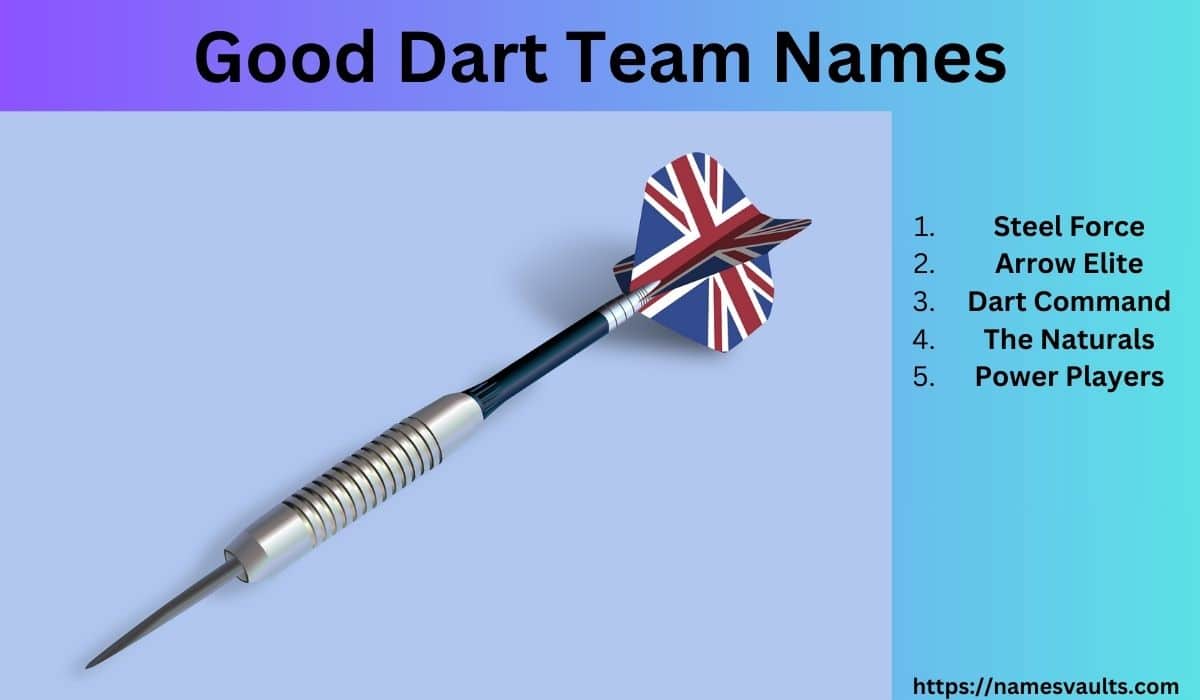390 Dart Team Names: A Guide to Funny, Cool & Clever Ideas - Names Vaults