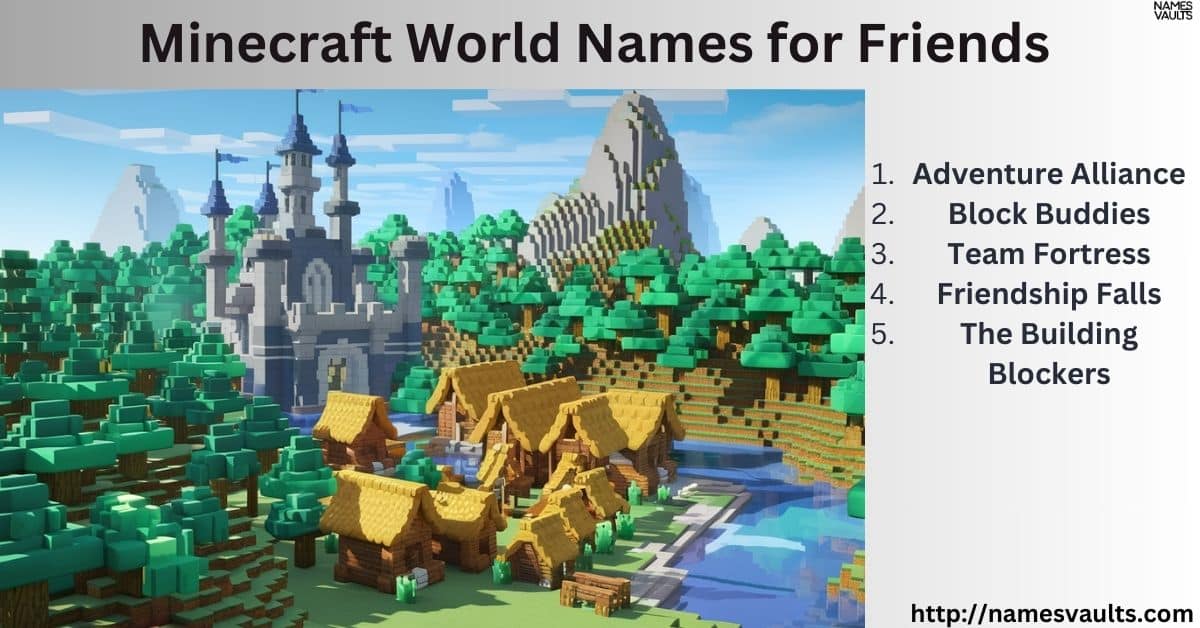 418+ Epic Minecraft World Names to Make Your Game Legendary - Names Vaults