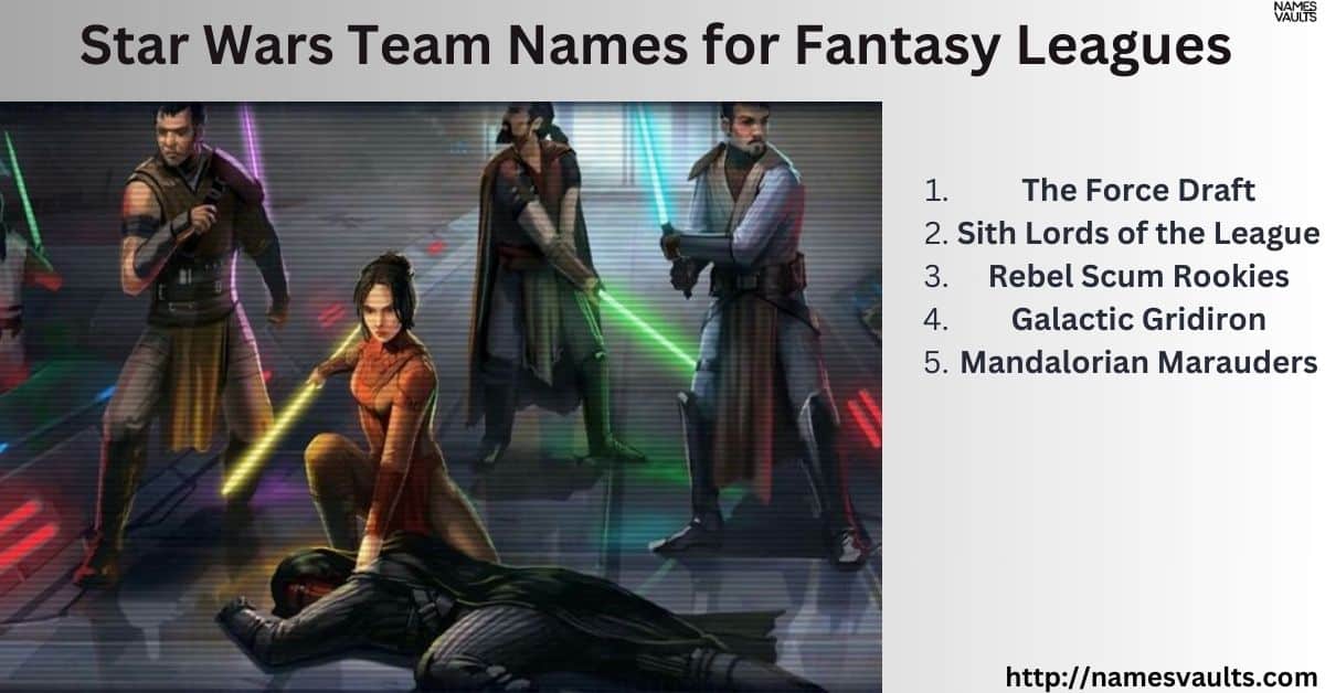 315+ Star Wars Team Names to Rule the Galaxy - Names Vaults