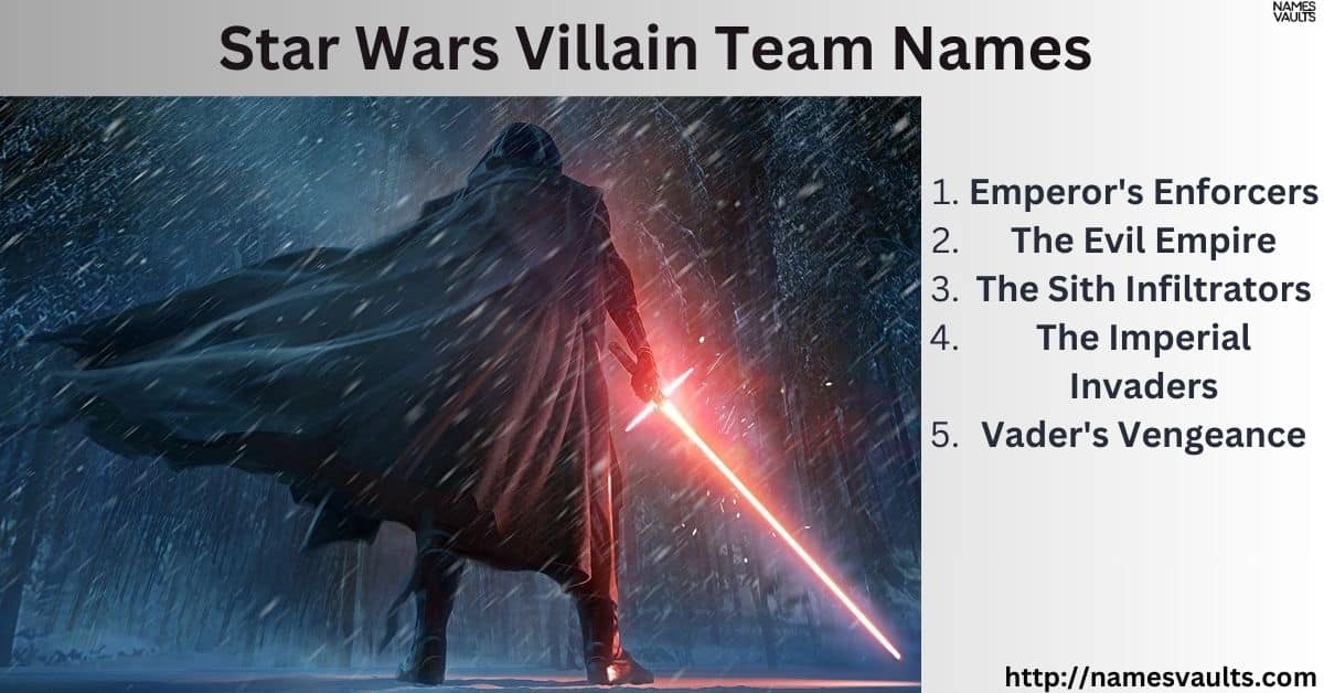 315+ Star Wars Team Names to Rule the Galaxy - Names Vaults