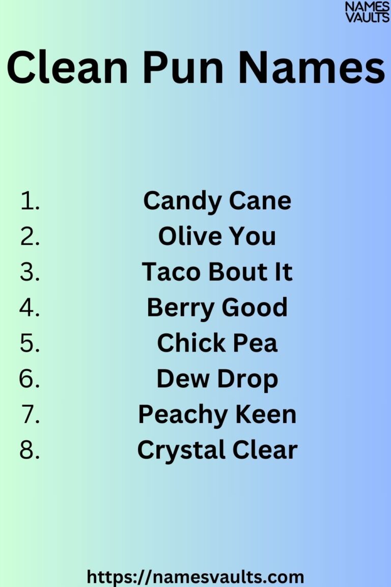 446 Pun Names You’ve Never Heard Before - Names Vaults