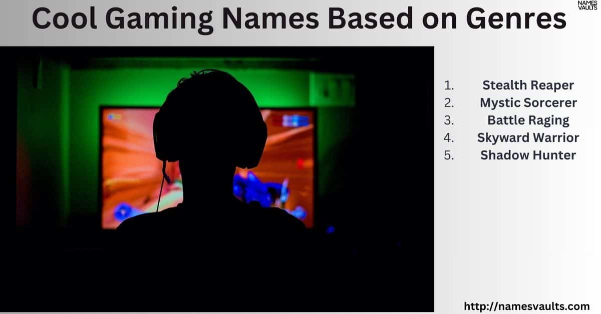 Cool Gaming Names: 367+ Handles to Dominate Your Persona - Names Vaults