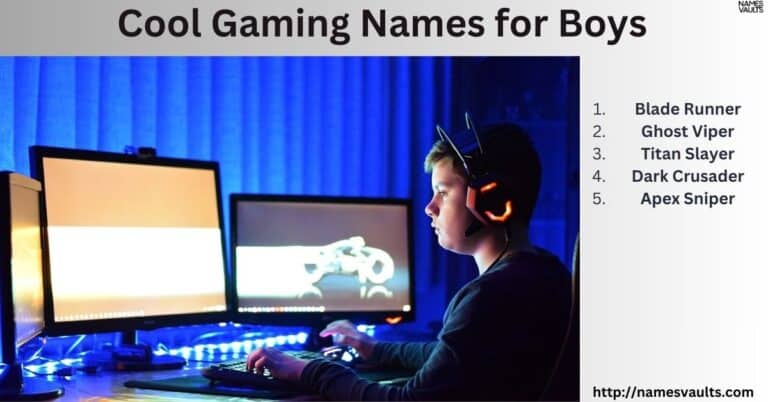 Cool Gaming Names: 367+ Handles to Dominate Your Persona - Names Vaults