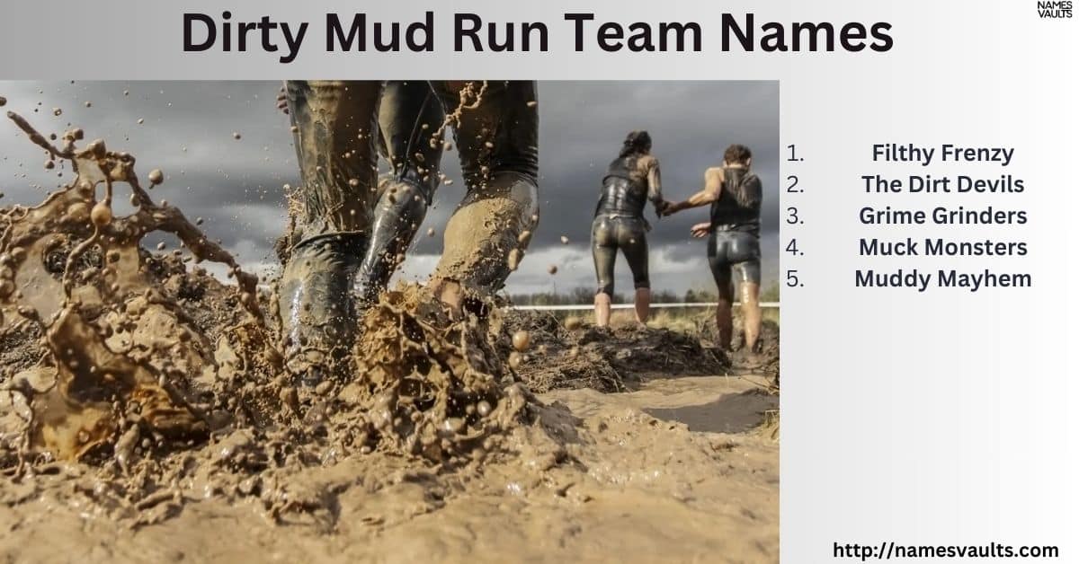 235 Best Mud Run Team Names to Dominate the Race in Style - Names Vaults