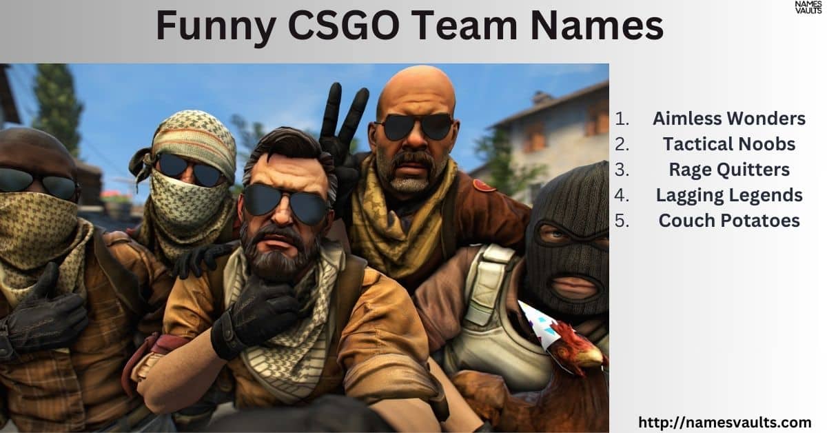 331+ Elite CSGO Team Names To Dominate the Leaderboards - Names Vaults