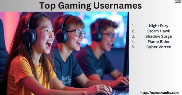Cool Gaming Names: 367+ Handles to Dominate Your Persona - Names Vaults