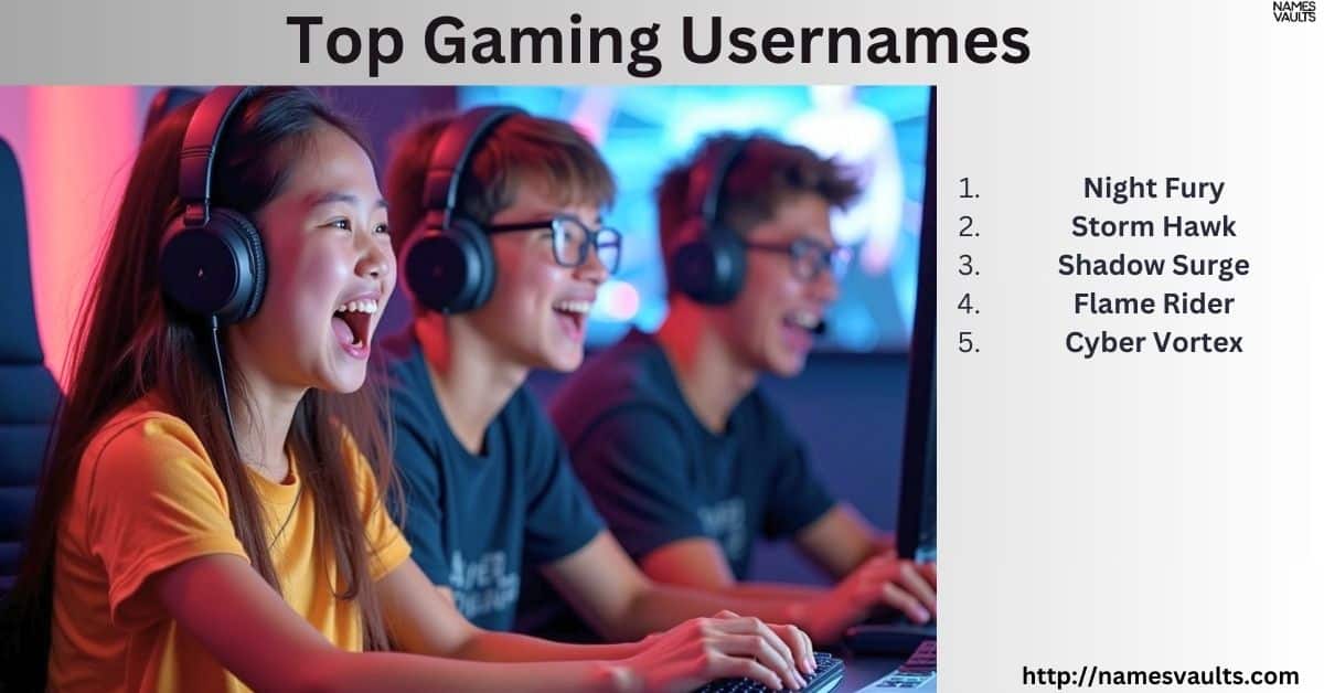 Cool Gaming Names: 367+ Handles to Dominate Your Persona - Names Vaults