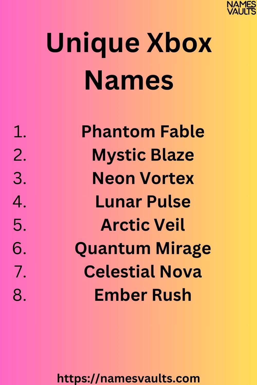 396+ Great Xbox Names Ideas You’ll Absolutely Love - Names Vaults